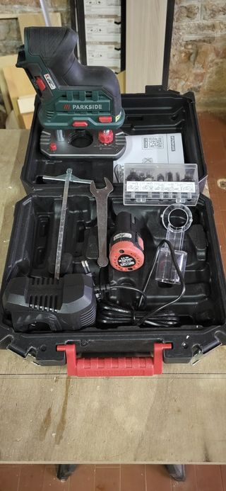 fresatrice verticale parkside 12v