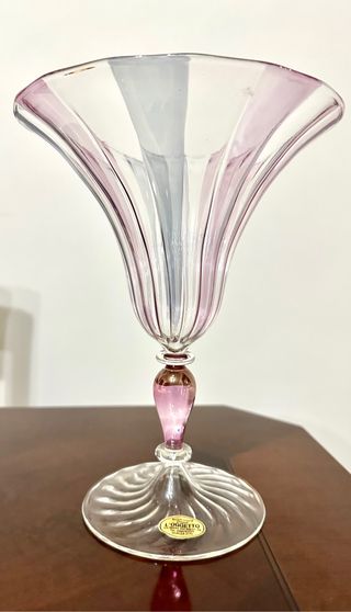 Vaso/Coppa in vetro soffiato