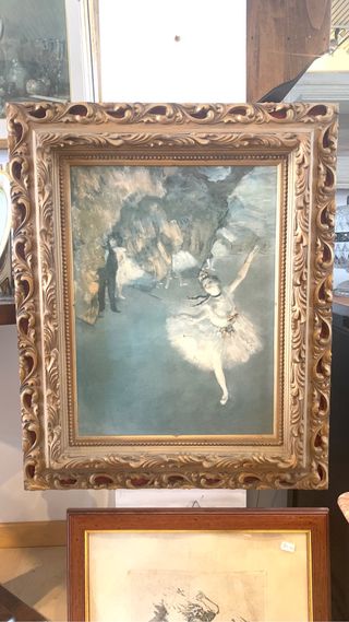 Antico dipinto su cartoncino primi 900