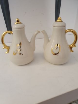 servizio olio e aceto ceramica