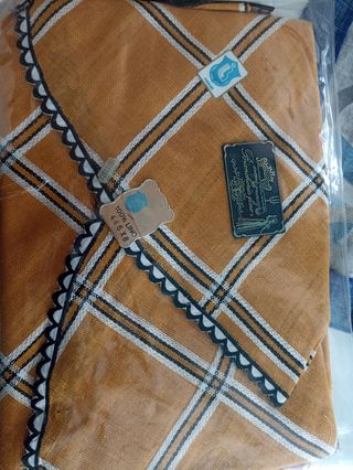 tovaglia rotonda puro lino da 8 + tovaglioli