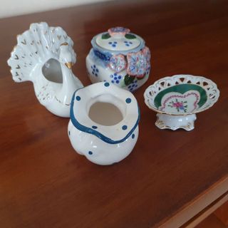 Set di 4 portagioie/portaoggetti in ceramica ì