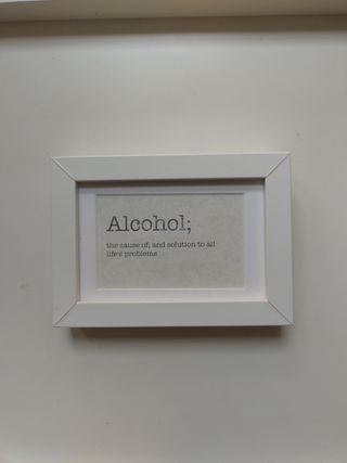 Cornice / quadro decorazione con messaggio