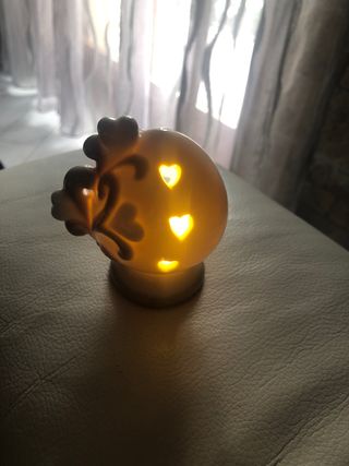 Lampada Cuore Di Porcellana