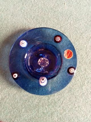 vetro murano piattino con caramella