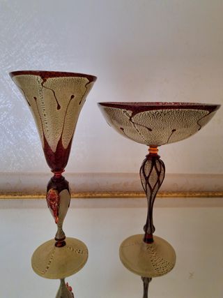 vendo calici in vetro Murano " DETTI SOFFIATI