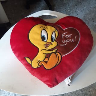 Cuscino cuore in peluche