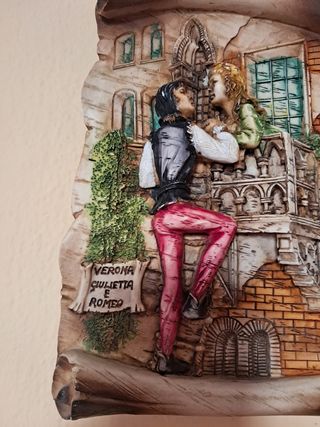 quadro realizzato a mano in terracotta