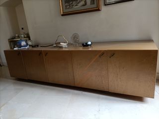 Mobile basso soggiorno in radica