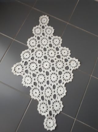 Centro tavola vintage fatto a mano cm.56x33