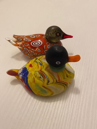 Paperelle in Vetro di Murano