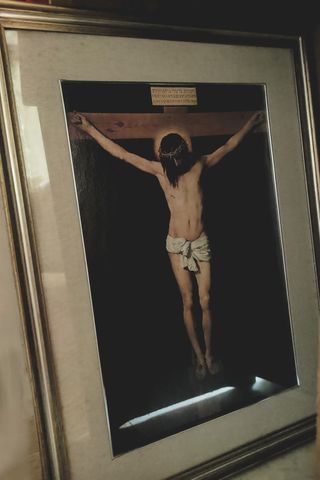 Riproduzione del Cristo crocifisso di Velazquez