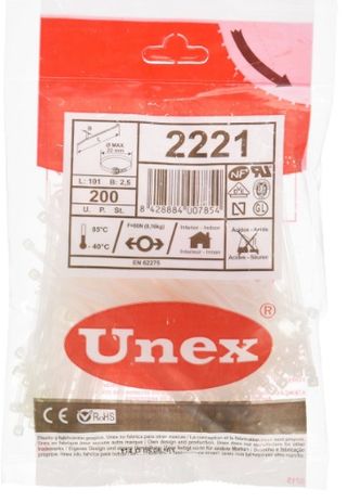 Brida Unex 2221 Blancas (Paq. 200 uds) de segunda mano por 5 EUR en ...