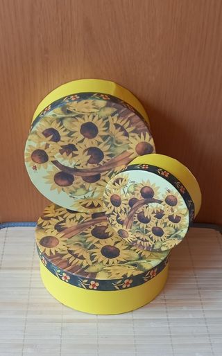 tris di scatole girasole 🌻