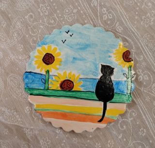 Calamita con disegno di gatto