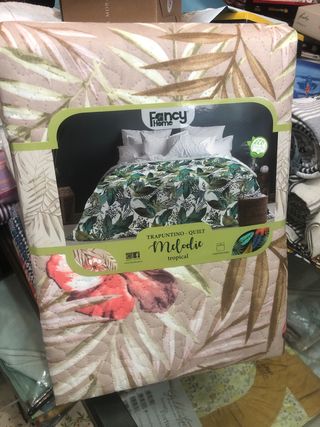 Trapuntino matrimoniale microfibra