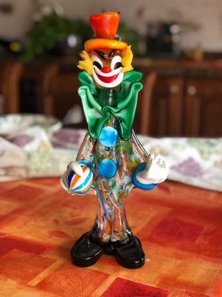 Pagliaccio in vetro di mirano