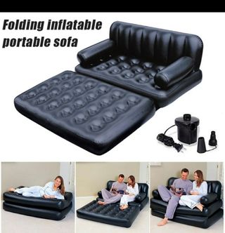 divano gonfiabile con kit