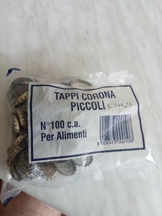 82 tappi metallici nuovi