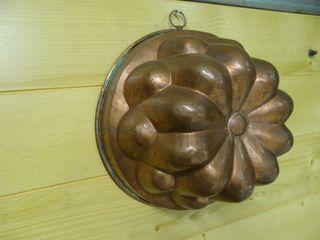 stampo ovale per torta in rame.