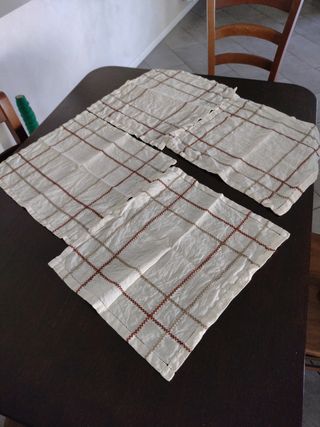 4 tovaglioli in cotone grezzo