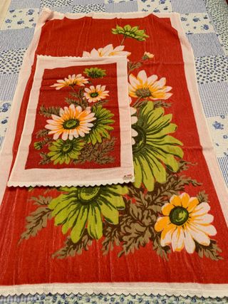 Asciugamani vintage in spugna