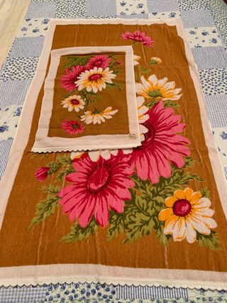 Asciugamani vintage in spugna