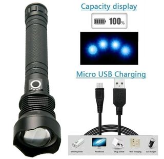 TORCIA 100000 LUMEN 1000M TATTICA/MILITARE LED