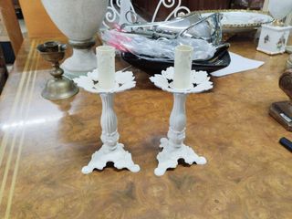 Coppia bugie abatjour shabby chic