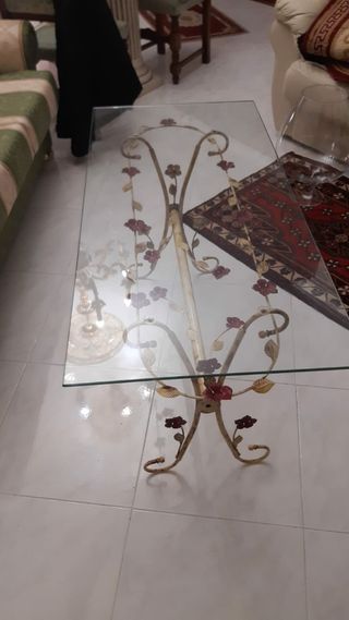 tavolo da salone in vetro