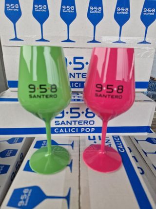 6 bicchieri calici prosecco santero 958