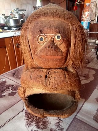 svuotatasche scimmia in cocco