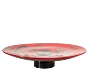 Piatto centrotavolo in vetro di Murano