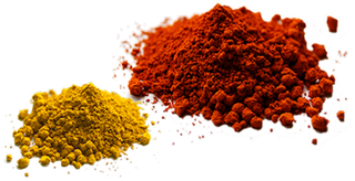 Ossido di Ferro Pigmento colore Giallo rosso marro