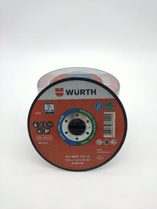 100 dischi da taglio wurth 125x1.6