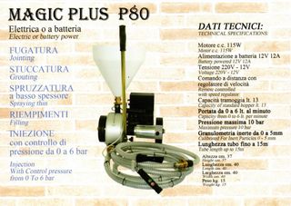 POMPA FUGATRICE PER EDILIZIA CON OPTIONAL