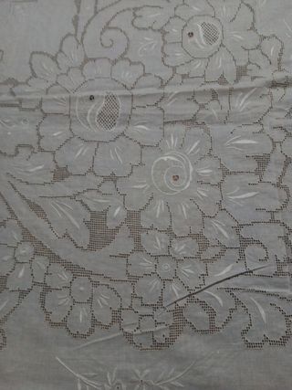 tovagliax12 con tovaglioli tuttaricamata a mano