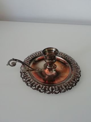 portacandela in argento