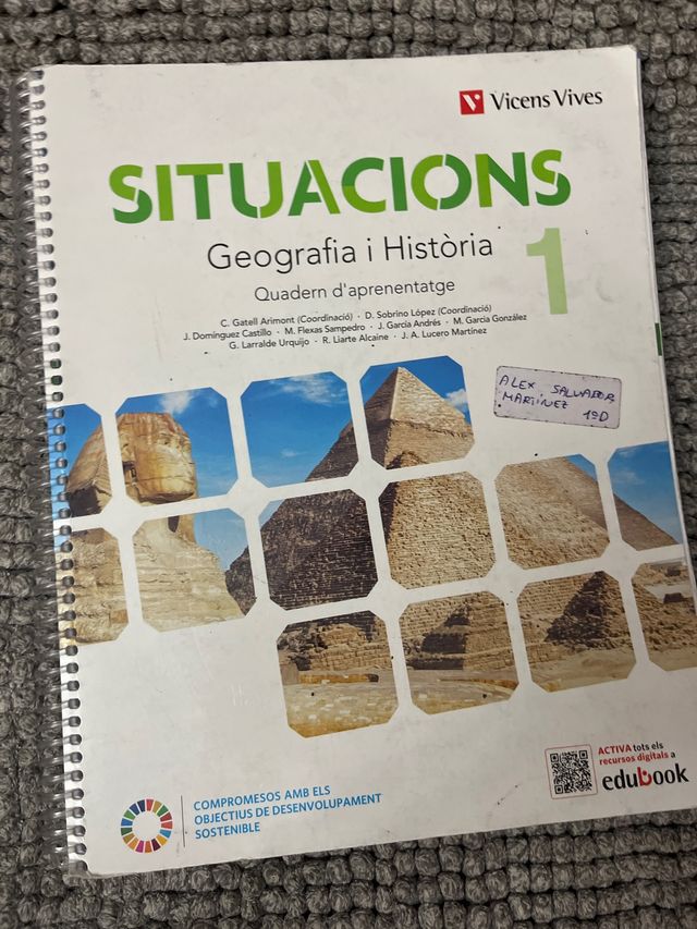 Geografía i historia situacions 1 ESO de segunda mano por 15 EUR en Terrassa en WALLAPOP