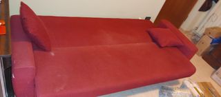 Divano letto con base contenitore