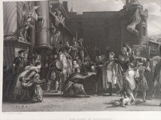 Stampa antica originale 1850 Ca