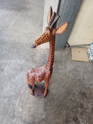 giraffa in legno