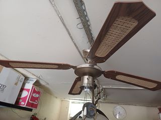 lampadario con ventole