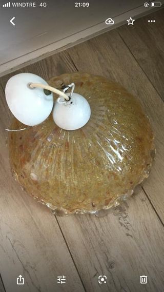 lampadario in vetro di murano vintage