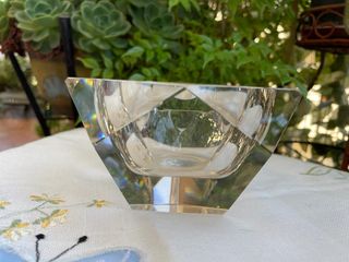 posacenere, svuota tasche, ciotola in cristallo