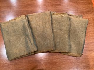 4 tende in velo color bronzo cangiante