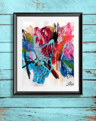 cuadro abstracto pintado a mano/quadro astratto