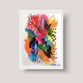 cuadro abstracto pintado a mano/quadro astratto