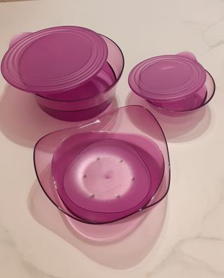 set di ciotole tupperware in coordinato