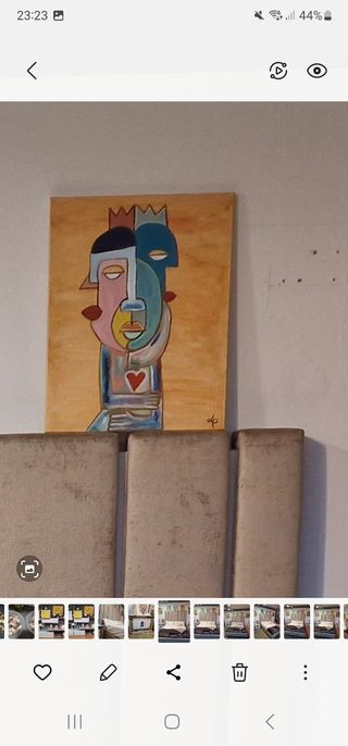 quadro volto umano